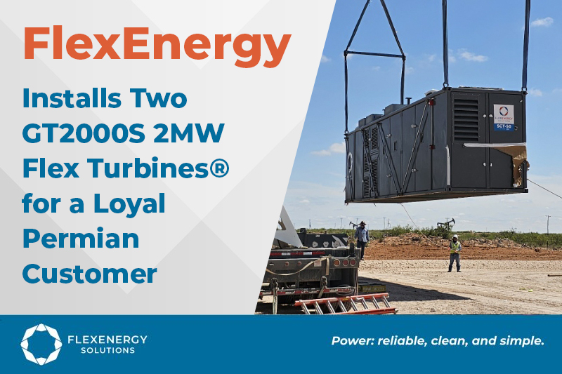 FlexEnergy Adds 4 MW of Gas Turbine Power into Permian Basin