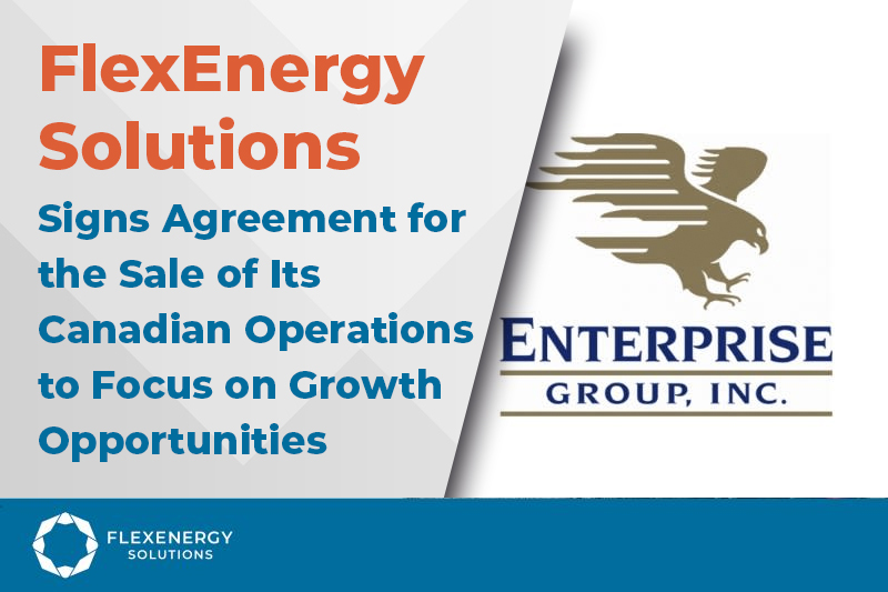 FlexEnergy Solutions Signs Agreement for the Sale of Its Canadian ...