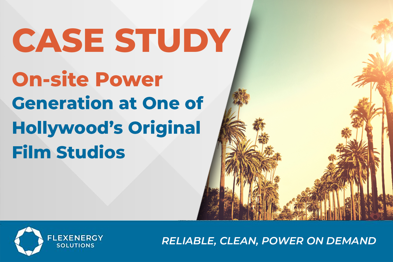 On-site Power Generation At One Of Hollywood’s Original Studios